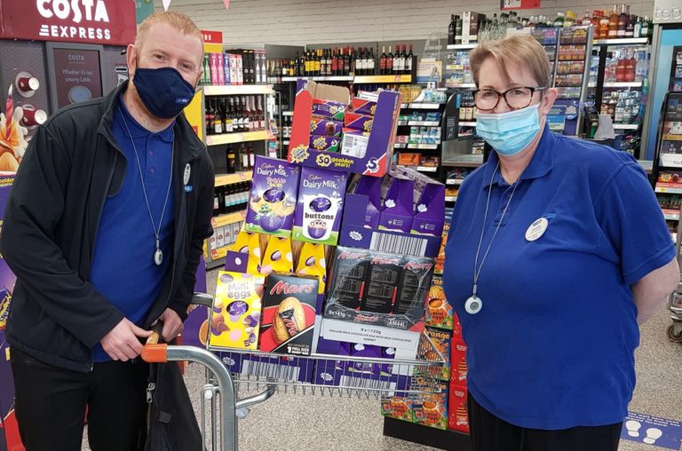 Easter egg donation to food bank | Oswestry and Borders Foodbank