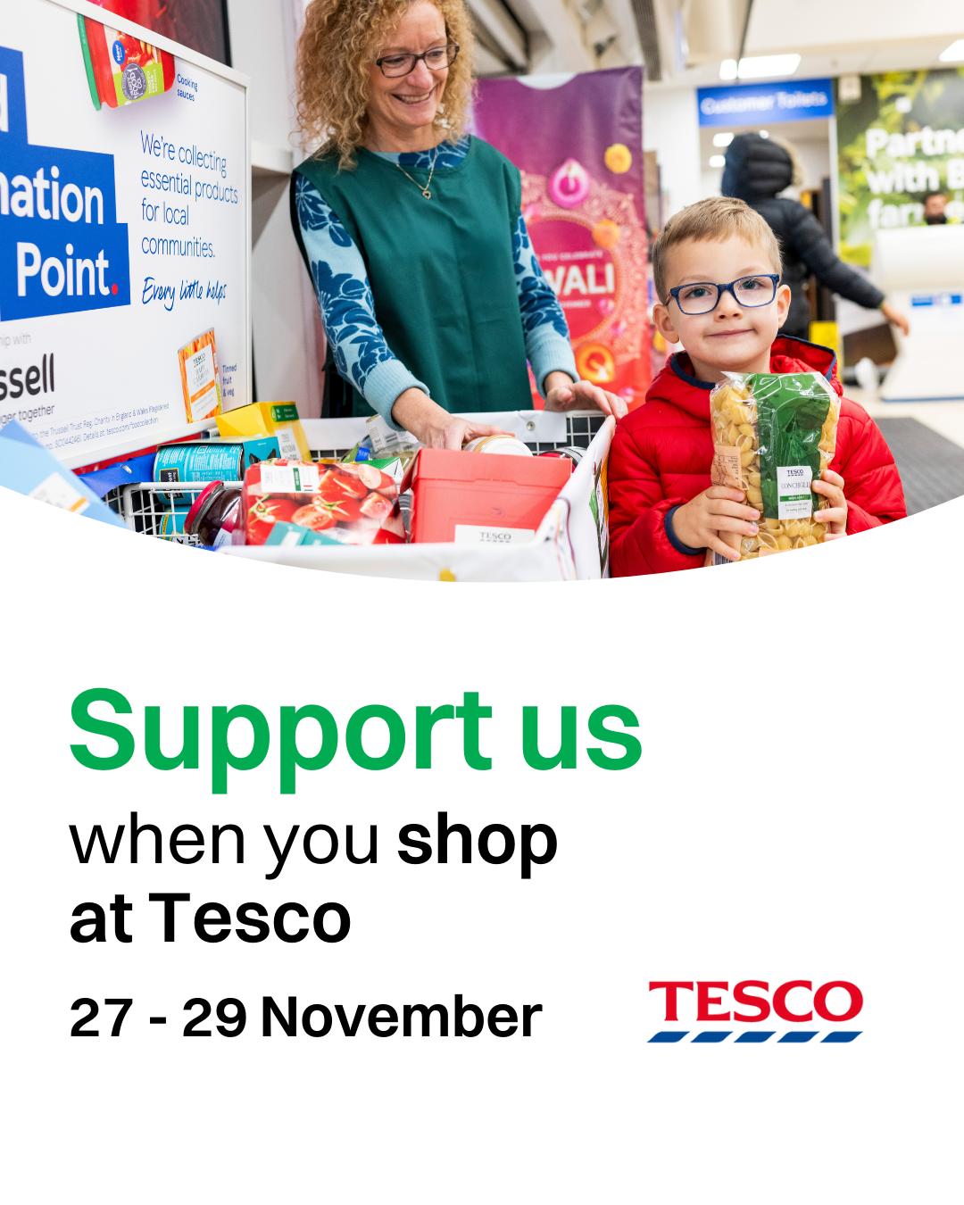 Tesco Winter Food Collection | Oswestry and Borders Foodbank